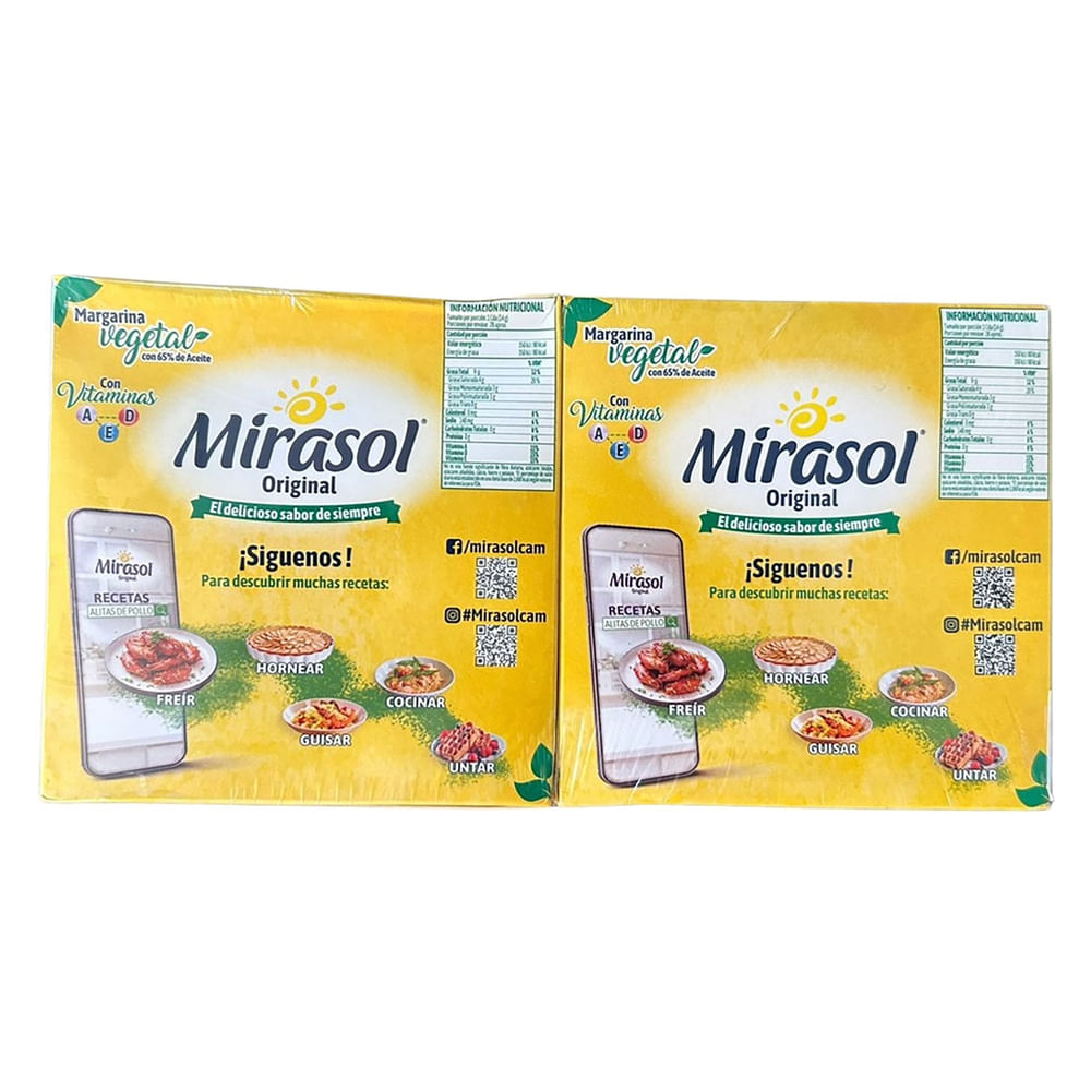 Margarina Mirasol Regular 2 pack - 800 g - Walmart | Salvador