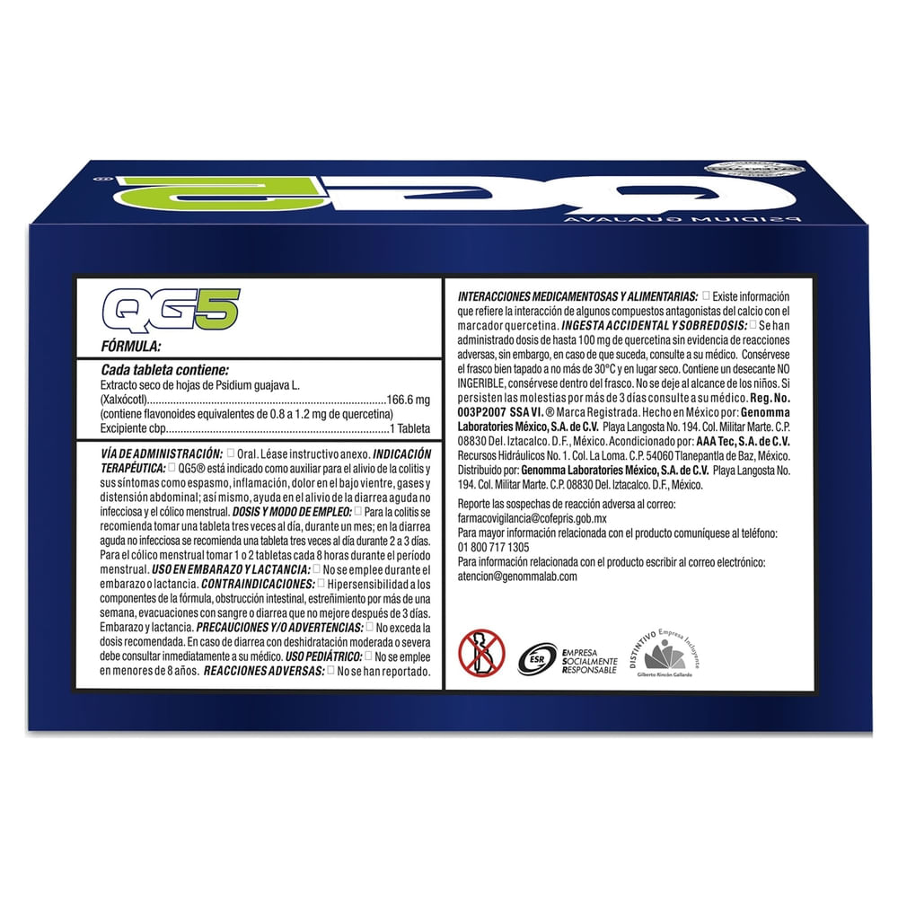 Comprar QG5 Alivio Digestivo para la Colitis – 30 Tabletas | Walmart El ...