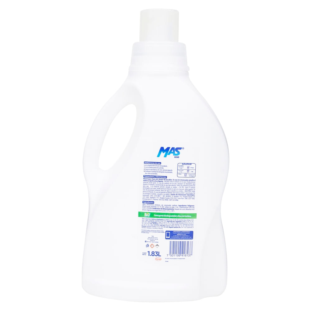 Comprar Detergente Mas Color liquido - 1830 ml | Walmart El Salvador ...