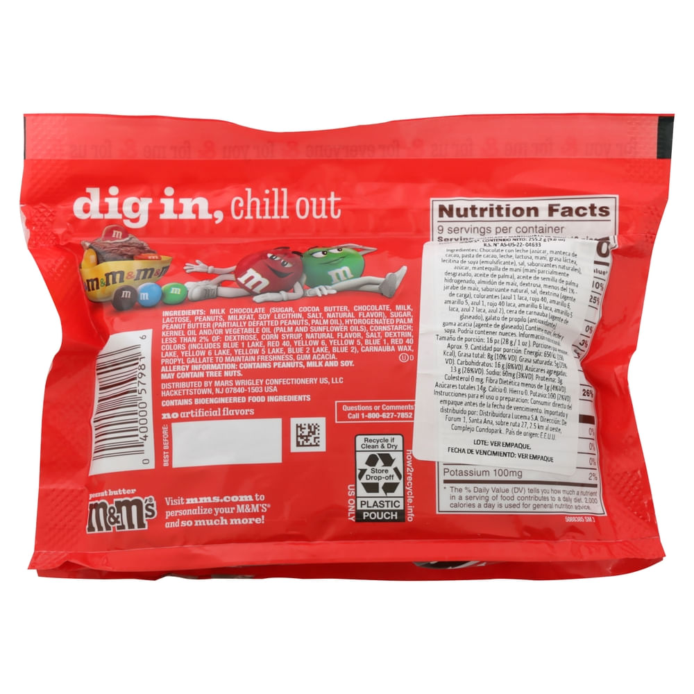 Comprar Myms Mantequilla Mani Sup 8x255.2 G | Walmart El Salvador - La ...