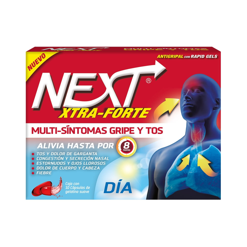Comprar Antigripal Next Xtra Forte Día -10 Gelcaps | Walmart El ...