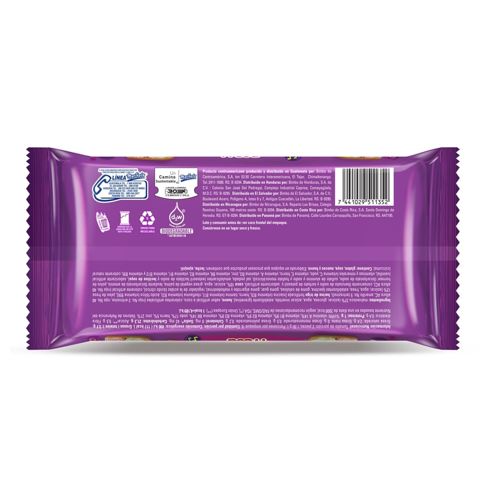 Comprar Galleta Marisela Sponch Fresa 4 pack - 240 g | Walmart San ...