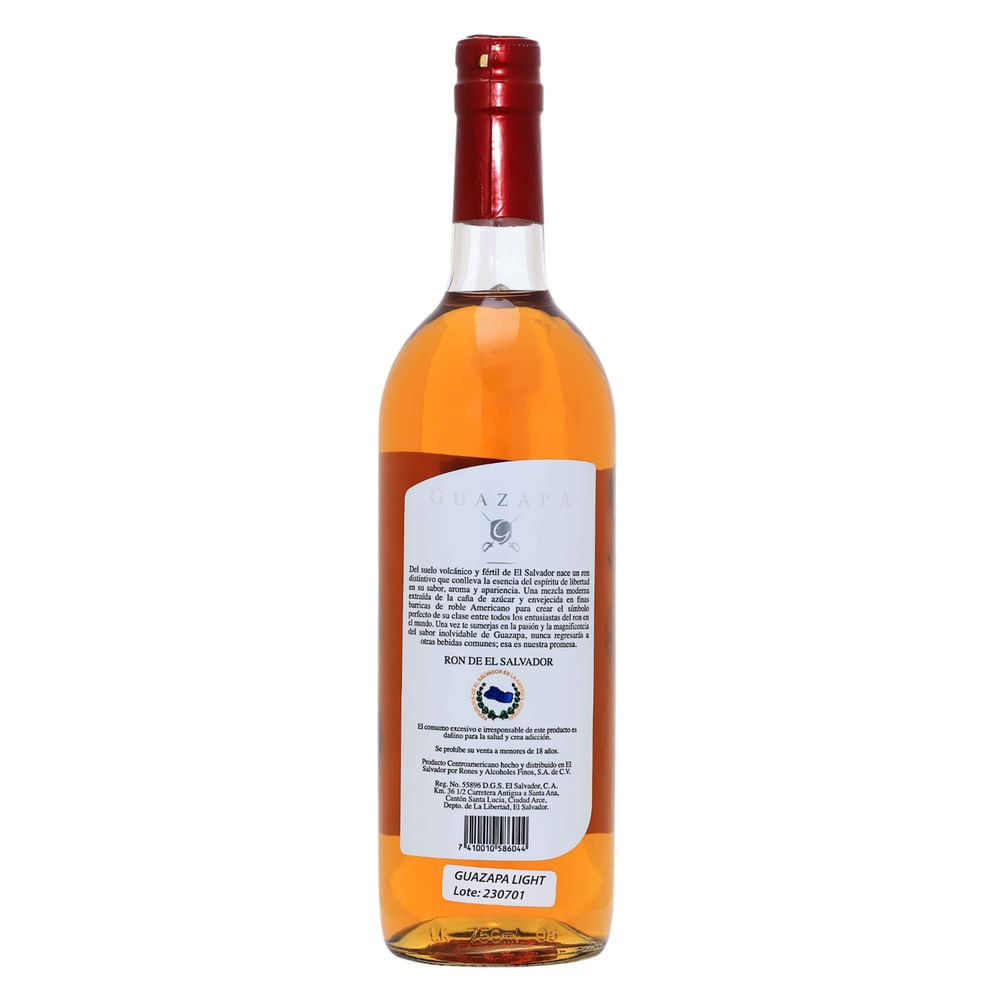 Ron Guazapa Light 750 ml - Maxi Despensa | Salvador